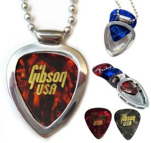 Vintage GIBSON USA Guitar Picks 1980s + Pickbay Guitar pick holder ...
