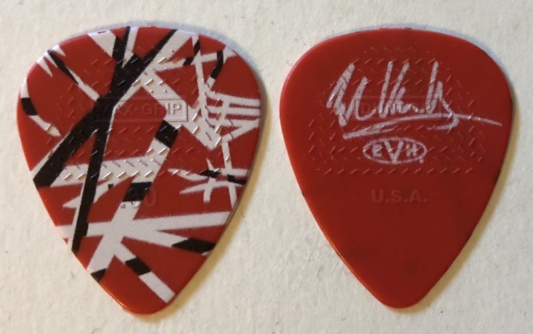 Van Halen Eddie Van Halen EVH Signature Guitar Pick (red) - Pickbay