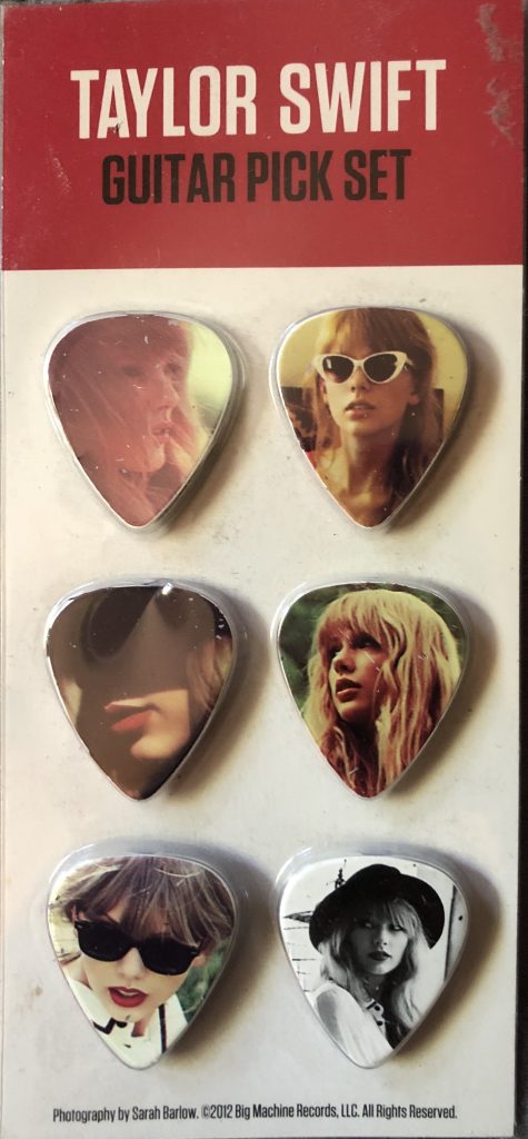 Taylor Swift Guitar Picks from the 2012 RED Tour (6) GUITAR PICKS SET ...