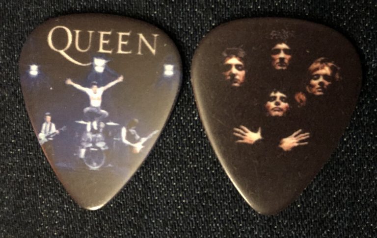 QUEEN Freddie Mercury “And the band Queen Logo” Guitar Pick, Novelty ...