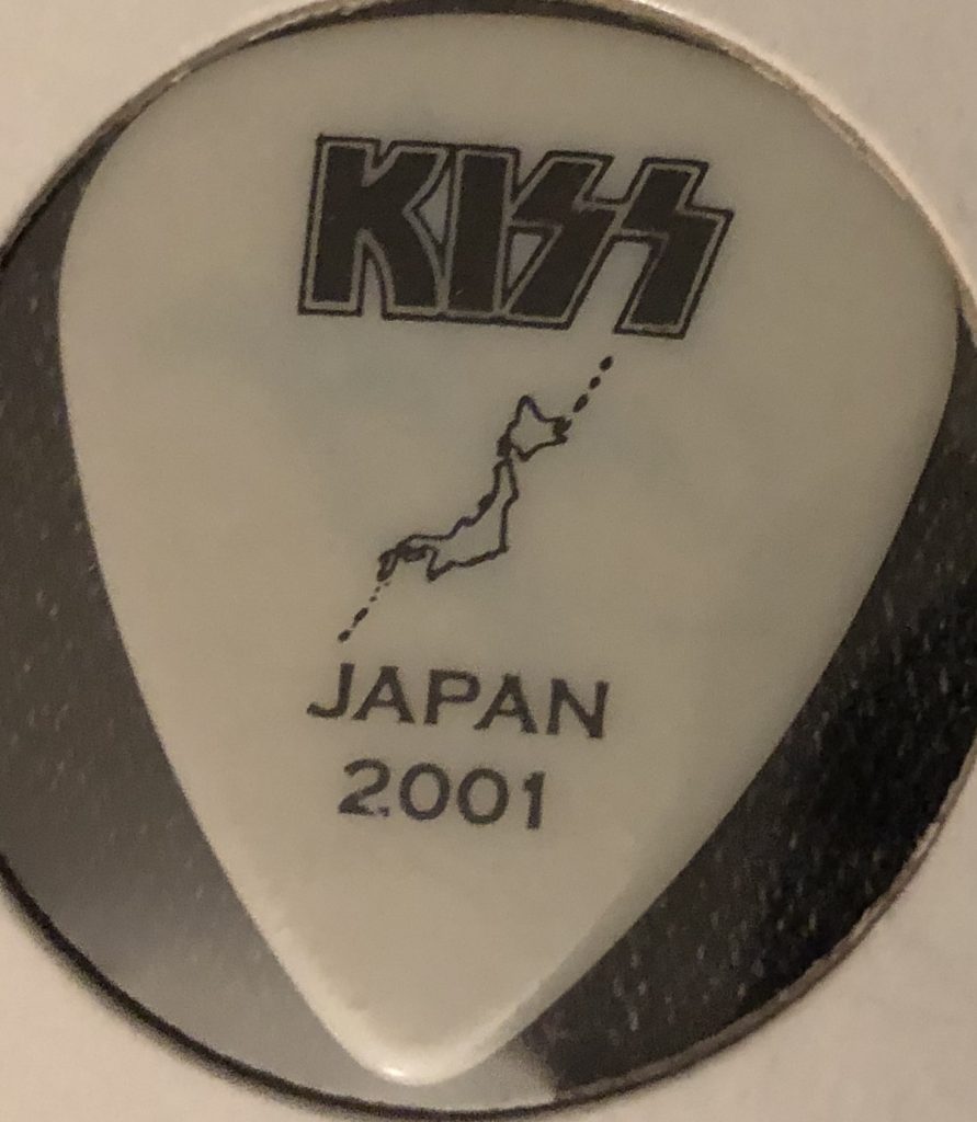 KISS 2001 Guitar Pick Japan Farewell Tour From ERIC SINGER - Pickbay