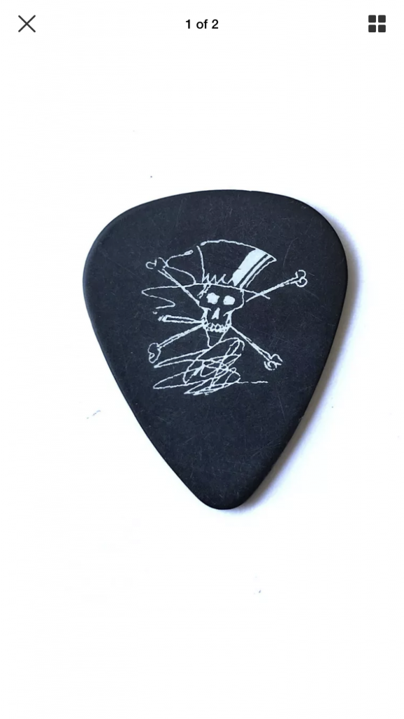 Slash Signature Guitar Pick From 2002 World Tour Guns N Roses GNR ...