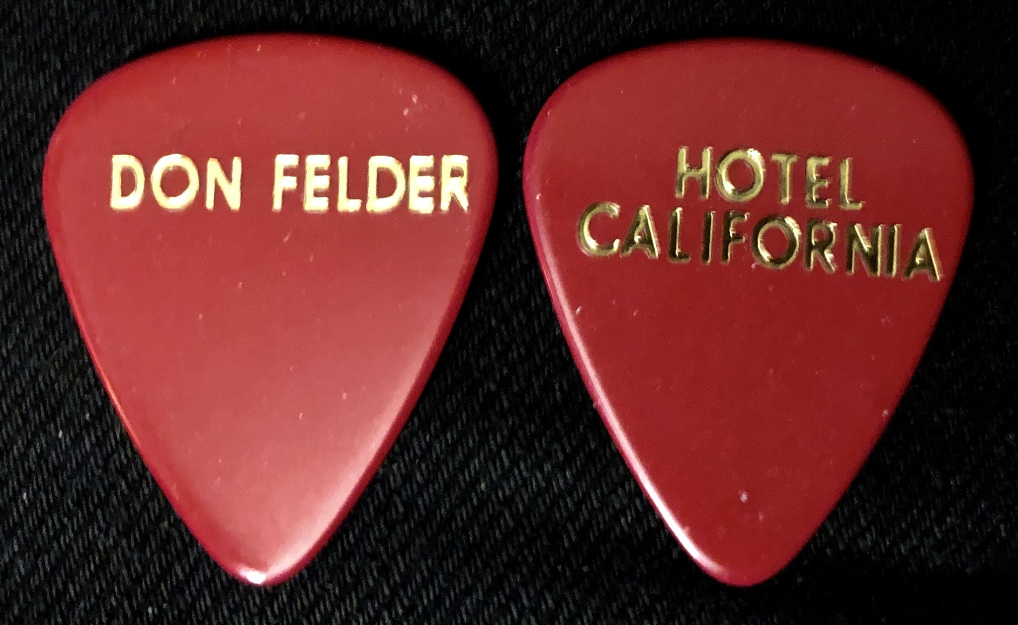 Eagles Don Felder Guitar Pick From his “Welcome To The Hotel California ...