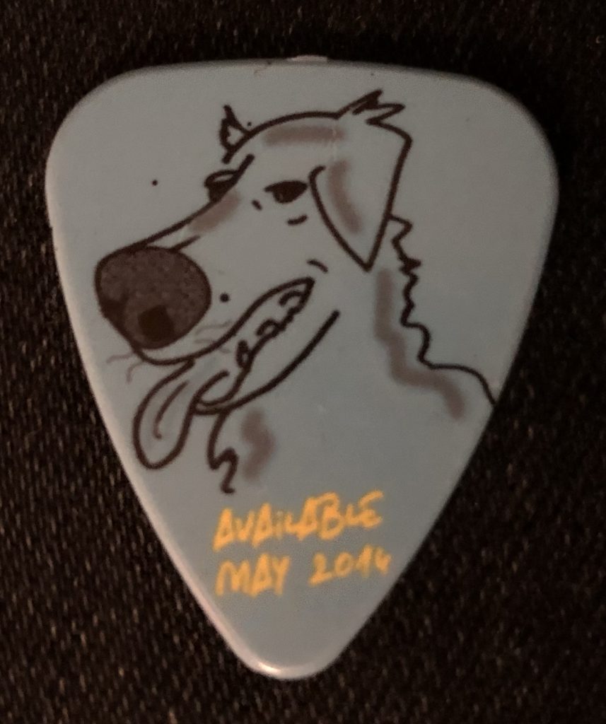 RICK SPRINGFIELD Guitar Pick “Dog” 2014 Magnificent Vibration Tour ...