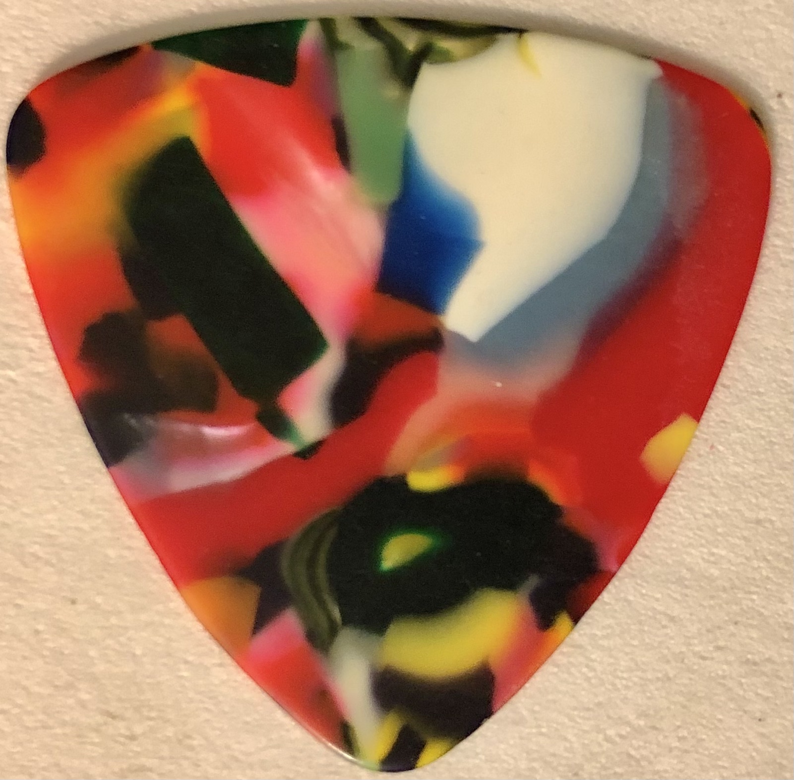 Vintage 1960s Mosaic Wedge Guitar Pick, Medium Gauge “One of a kind ...
