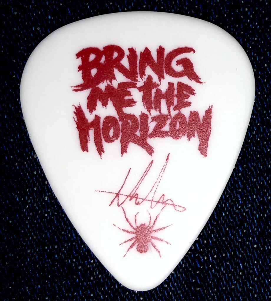 BRING ME THE HORIZON Guitar Pick From Matt Keans 2008-2009 Tour BMTH ...