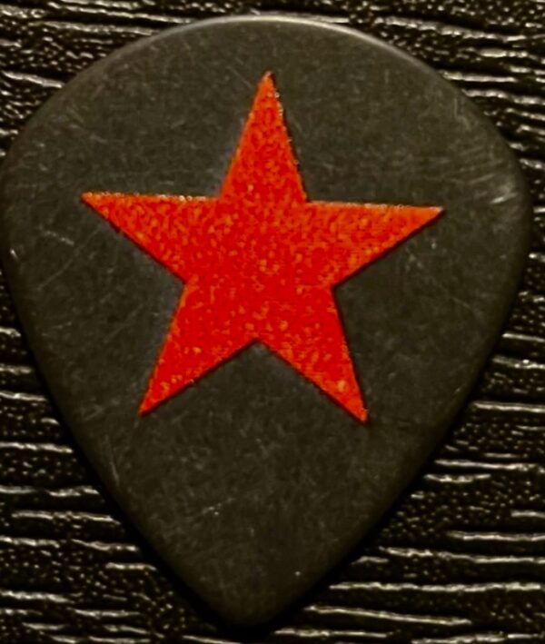 Rage Against The Machine Guitar Pick Tom Morello 2022 Red/Black Star ...