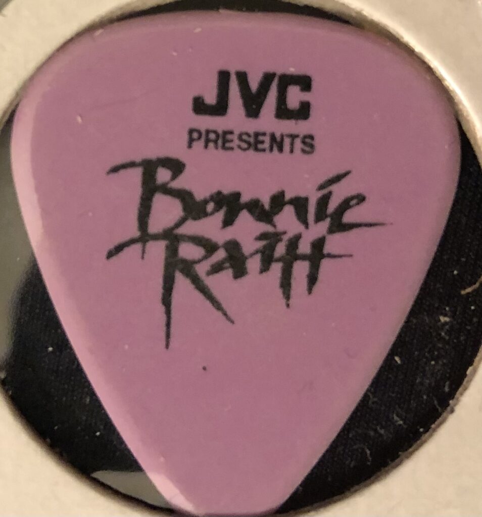 BONNIE RAITT Guitar Pick from The early 1990's Stage Used Concert Pick ...