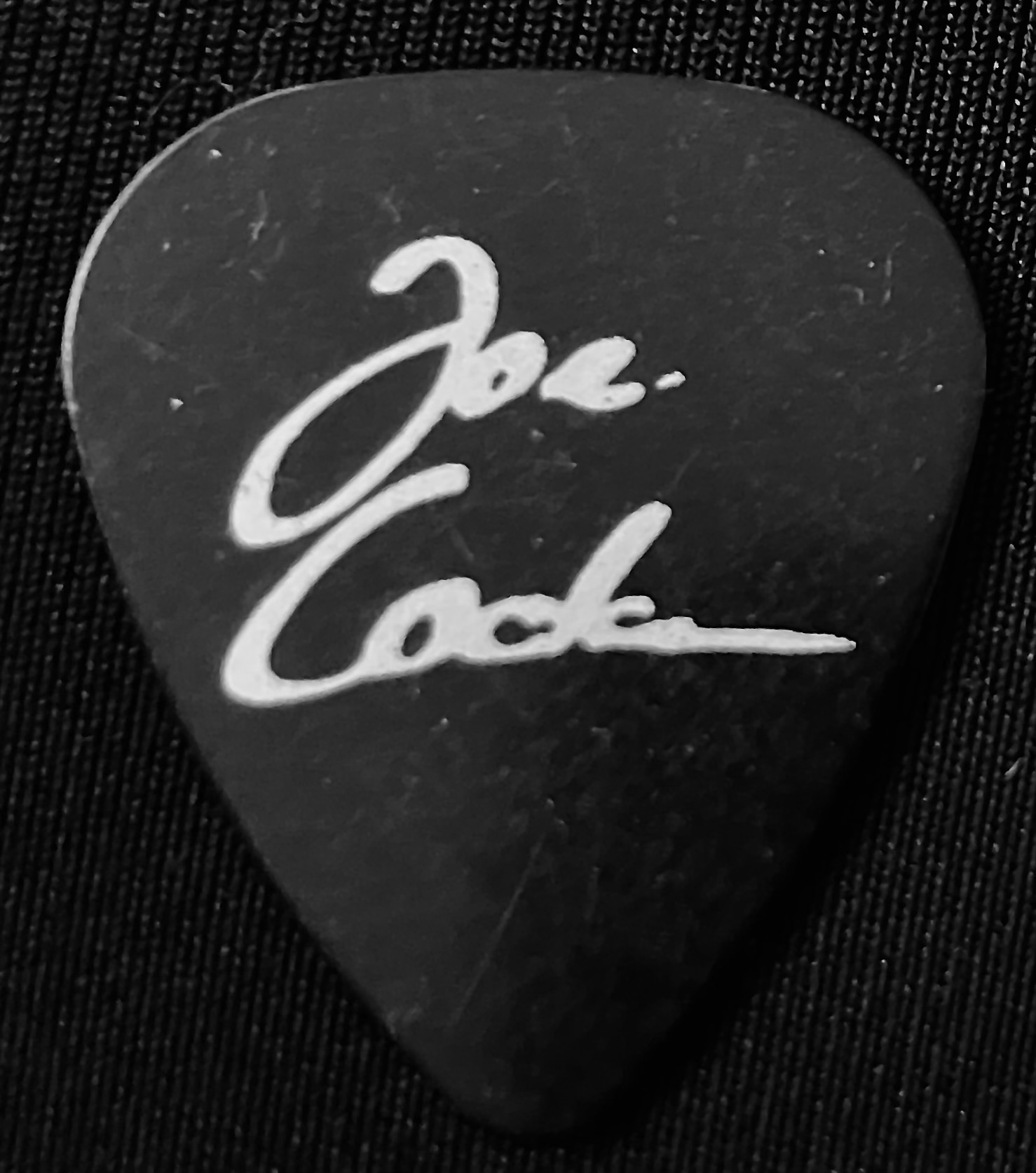 Joe Cocker signature Guitar Pick MAD DOG RANCH Clawford Colorado either ...