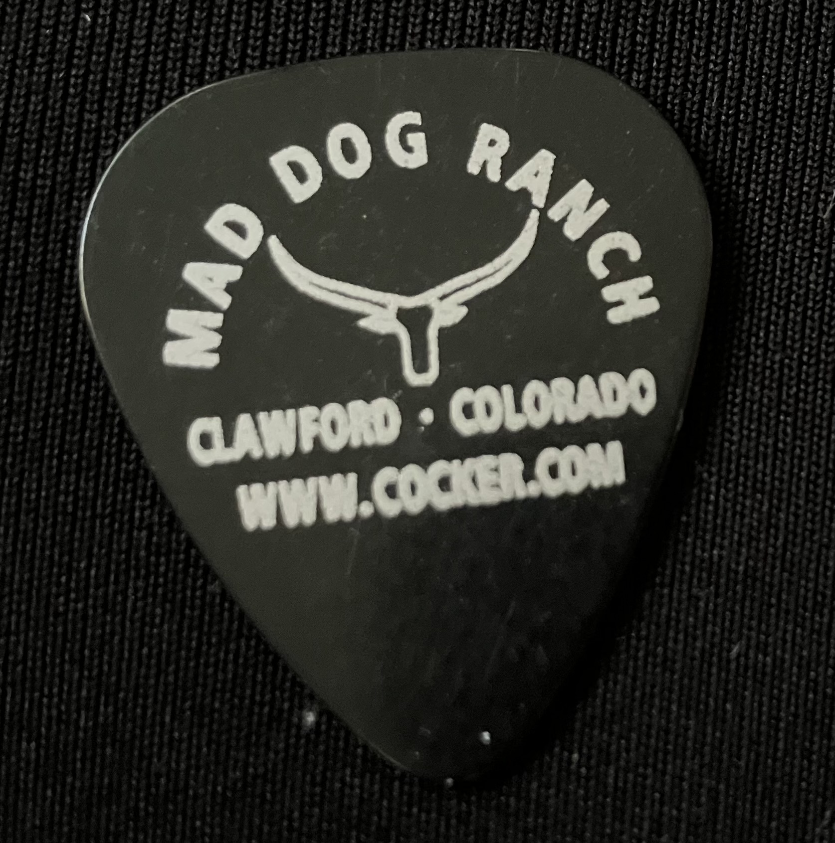 Joe Cocker signature Guitar Pick MAD DOG RANCH Clawford Colorado either ...