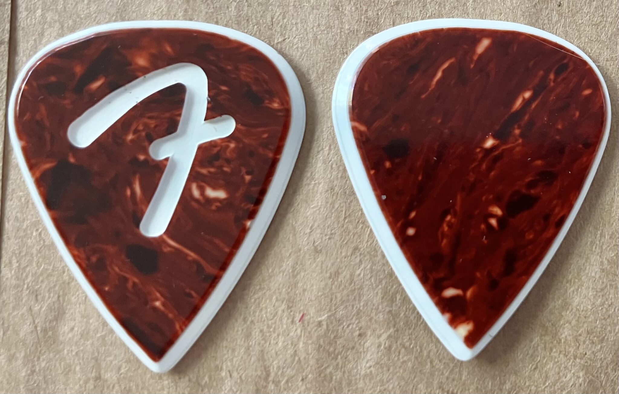 FENDER F-GRIP Guitar Pick 1.5mm Extra Heavy Faux Tortoise (2018 ...