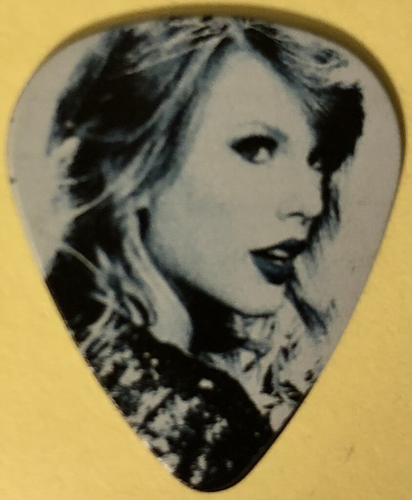 Taylor Swift Guitar Pick stage-used by guitarist during the 2023 ERAS ...