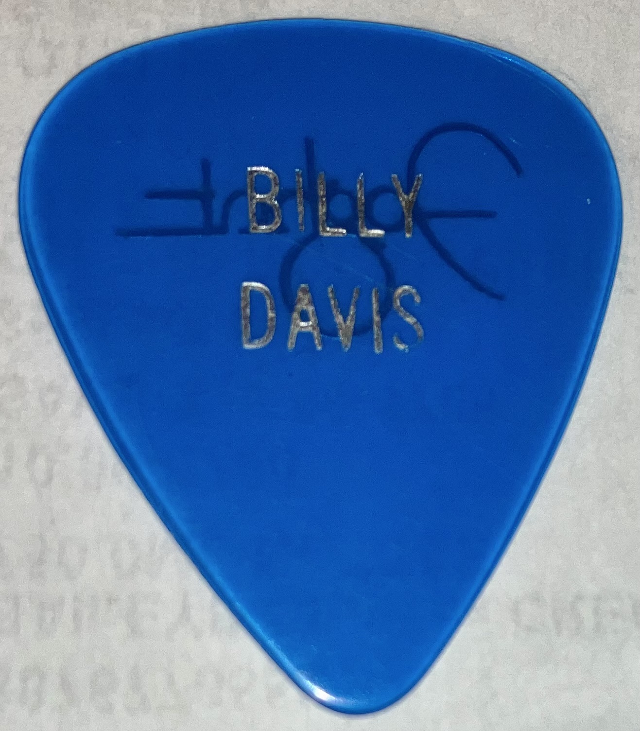 FOGHAT Guitar Pick used by Billy Davis Vintage Pick Stage-Used at a ...