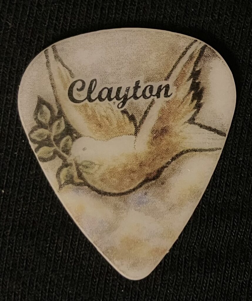 DOVE of Peace Guitar Pick heavy gauge acetal (art by Steve Clayton ...