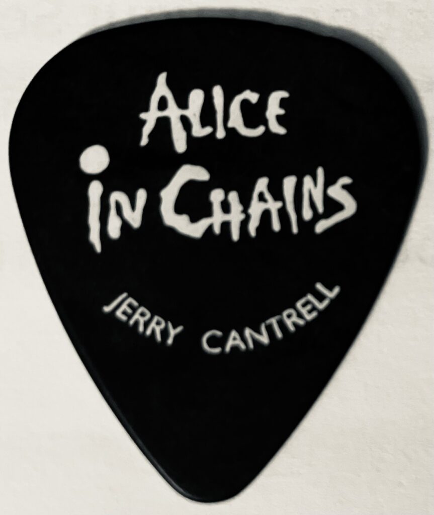 Alice in Chains Guitar Pick used by Jerry Cantrell during 1997 Tour ...